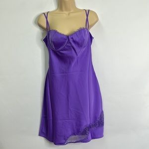 Meshki | Dresses | Meshki Joslyn Satin Lace Slip Mini Dress Nwt | Poshmark